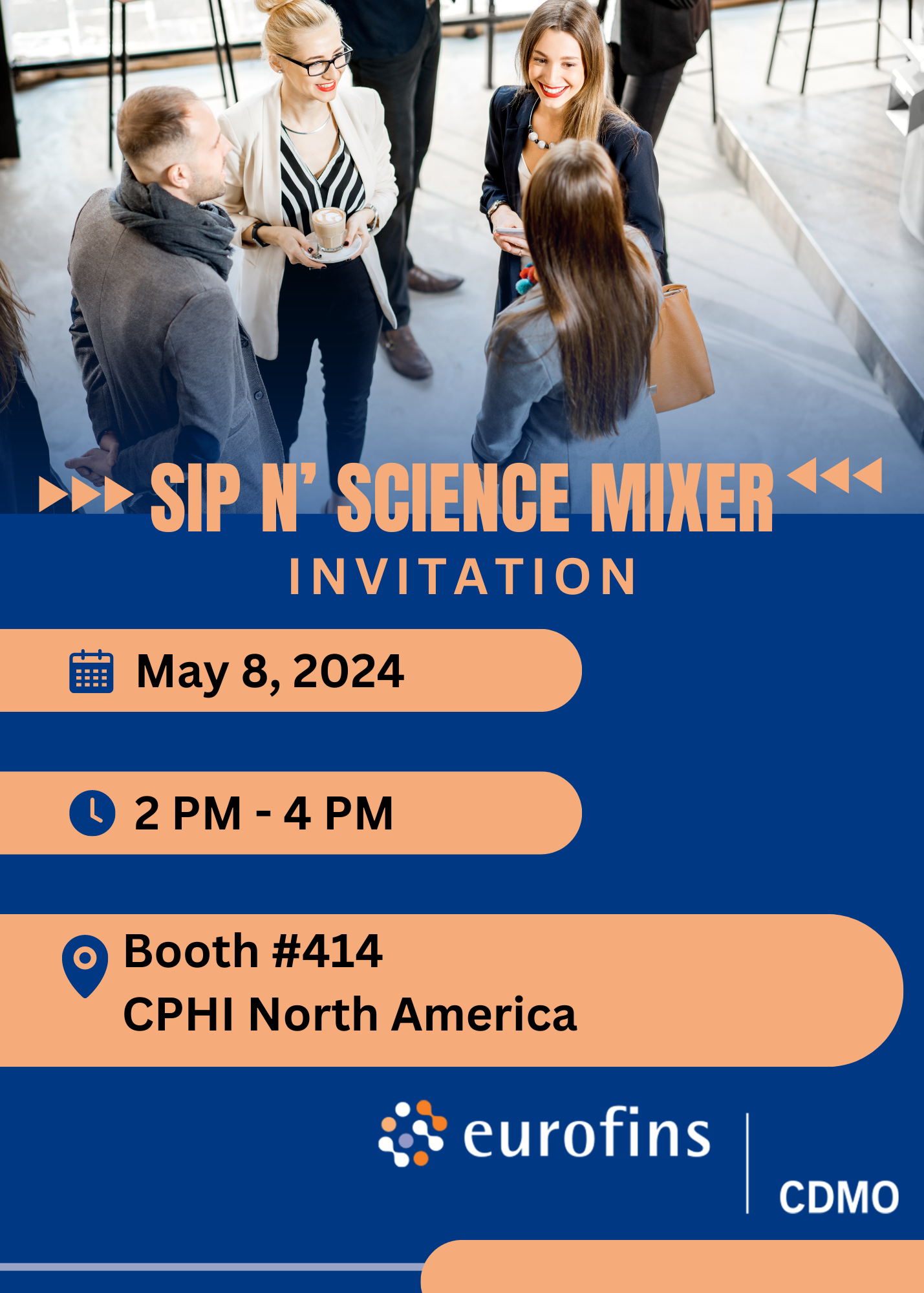 Sip N' Science Mixer with Eurofins CDMO Alphora Inc. | CPHI Online